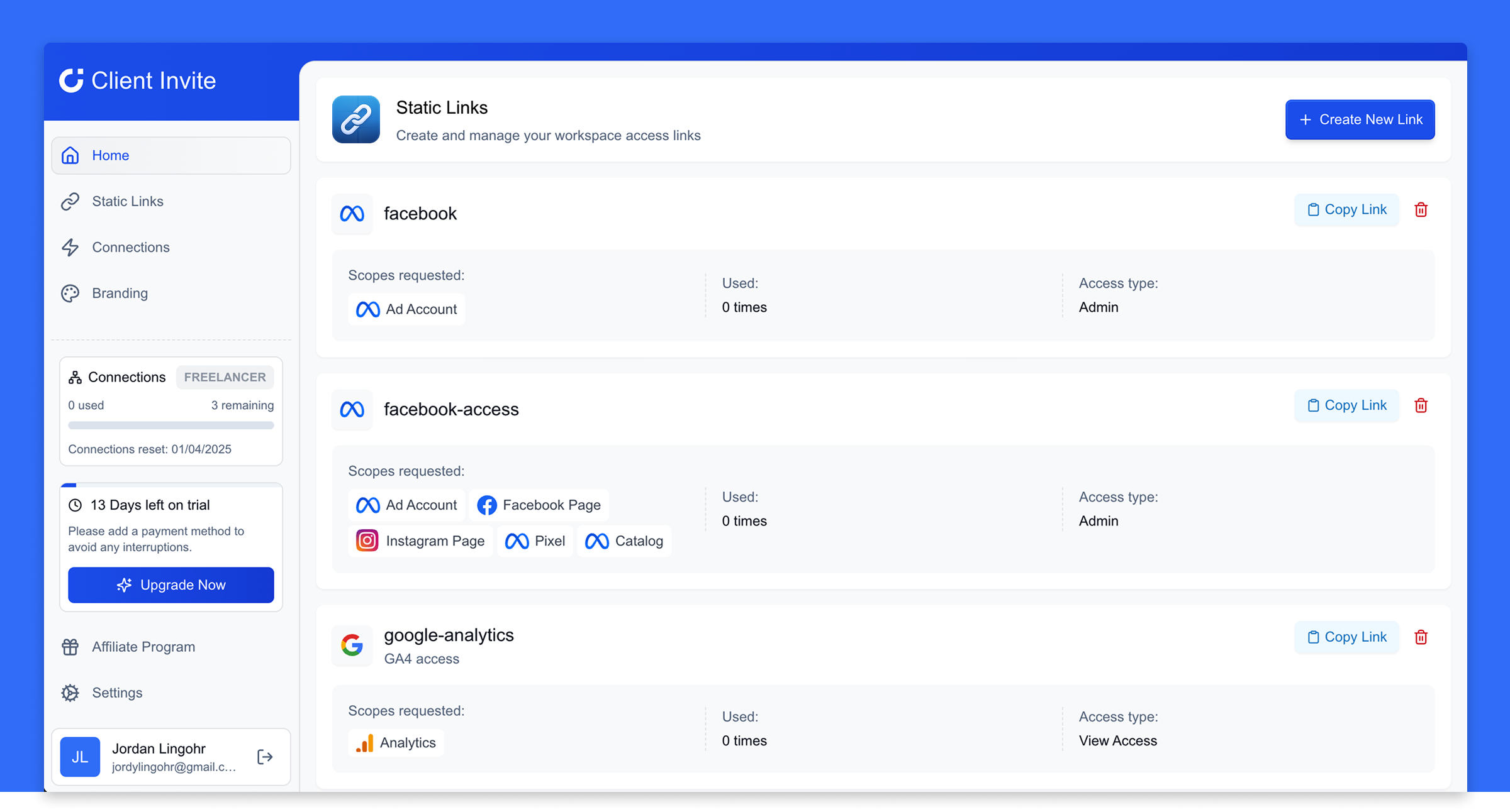 Client Invite - Instant Client Access for Agencies and Freelancers